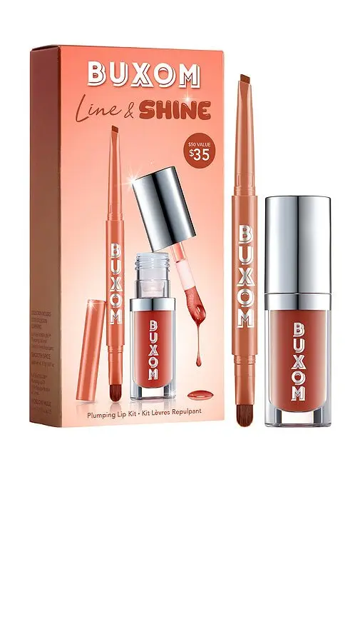 BUXOM Line & Shine Lip Oil & Lip Liner Duo - Blush