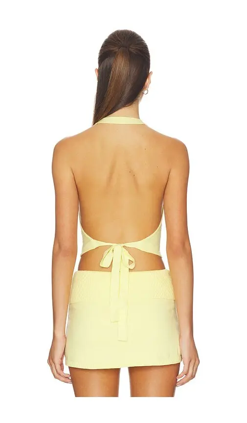 Frankies Bikinis Briar Cloud Knit Halter Top