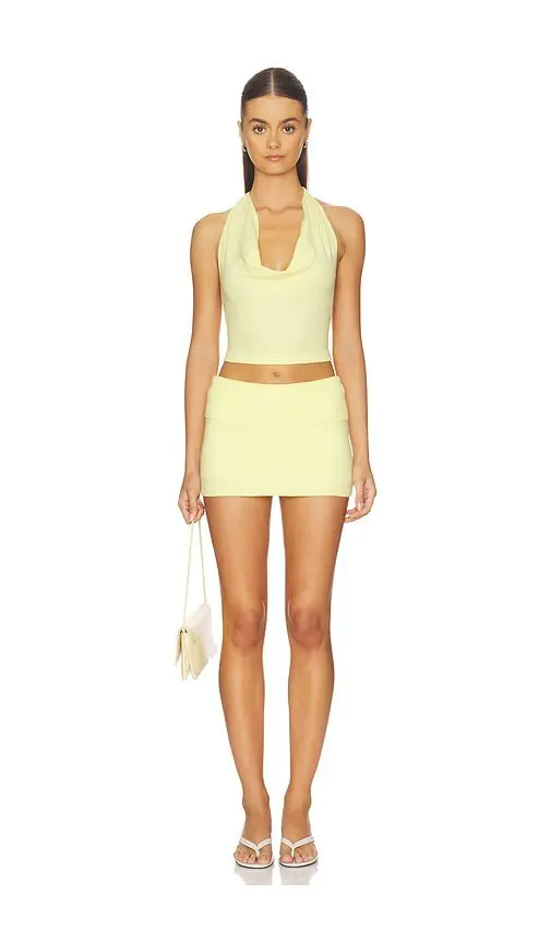Frankies Bikinis Briar Cloud Knit Halter Top