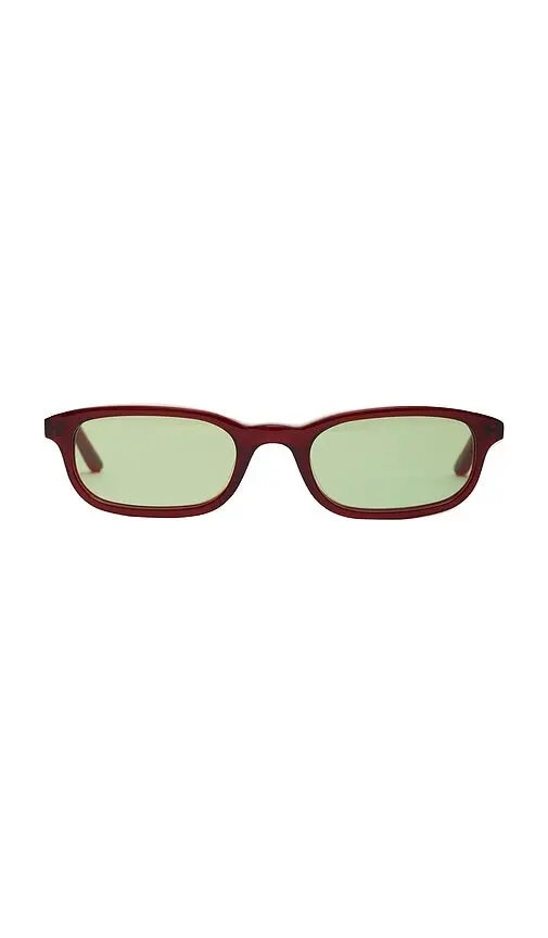 BRU EYEWEAR Flossie Rectangle Sunglasses - Wine