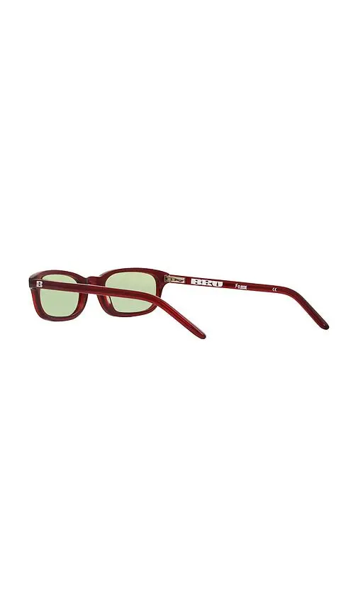 BRU EYEWEAR Flossie Rectangle Sunglasses - Wine