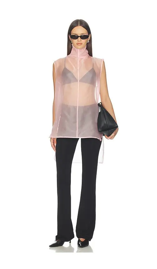 AEXAE Silk Organza Roll Top