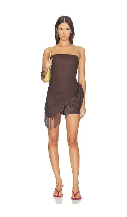 Amanda Uprichard X Revolve Revan Romper Romper In . Also - Chocolate