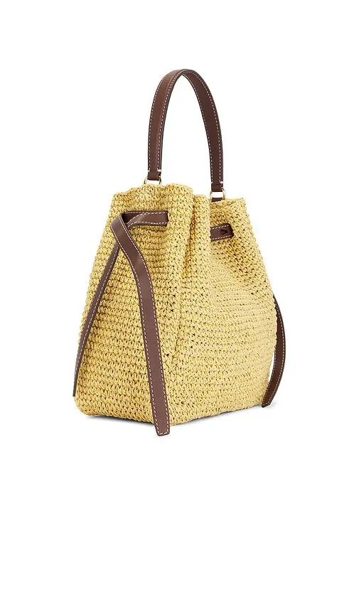 Tory Burch Romy Straw Bucket Bag