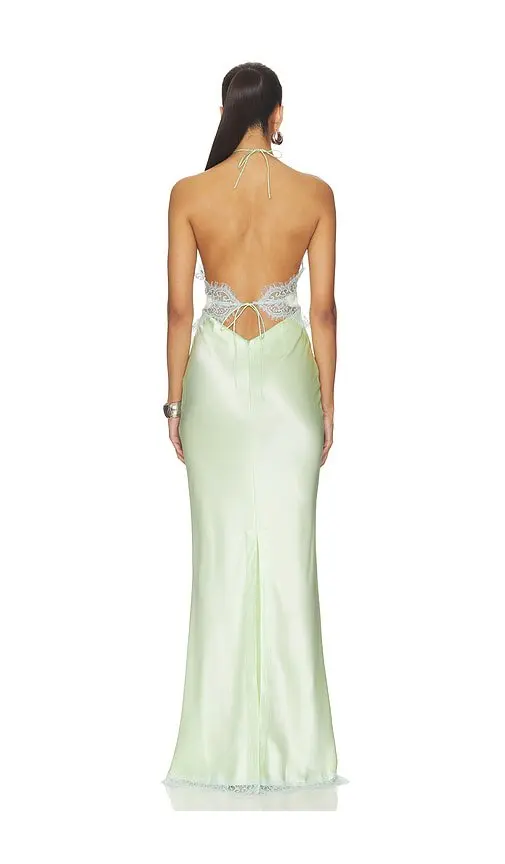 Retrofete Everly Dress With Lace Trim - Mint