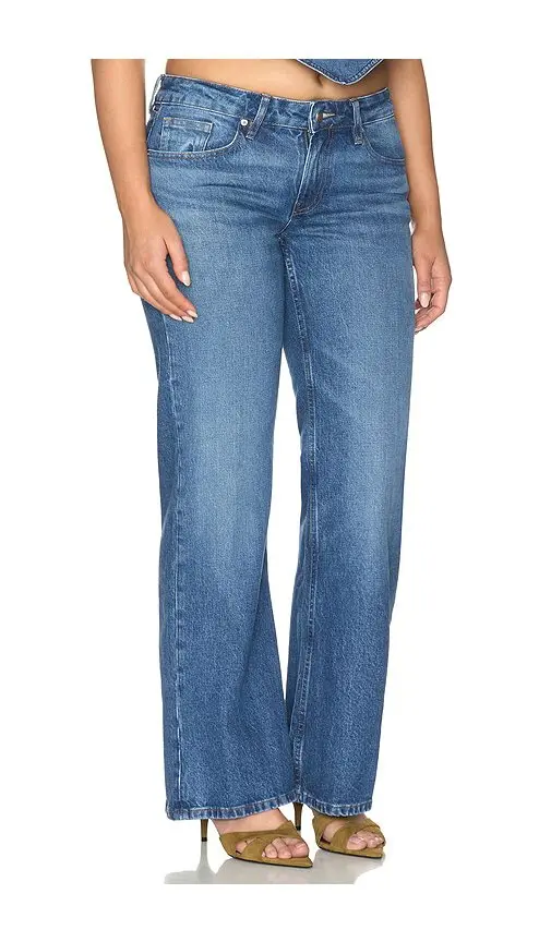 Good American Low Rise Loose Jeans