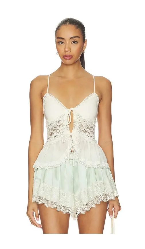 MORE TO COME Alessandra Cami Top - Ivory