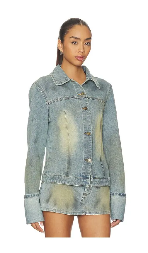 Lioness The Bronx Denim Jacket In . Also - Blue