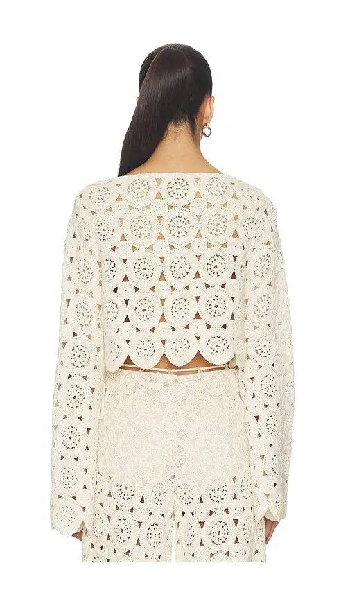 Azulu Nica Crochet Top