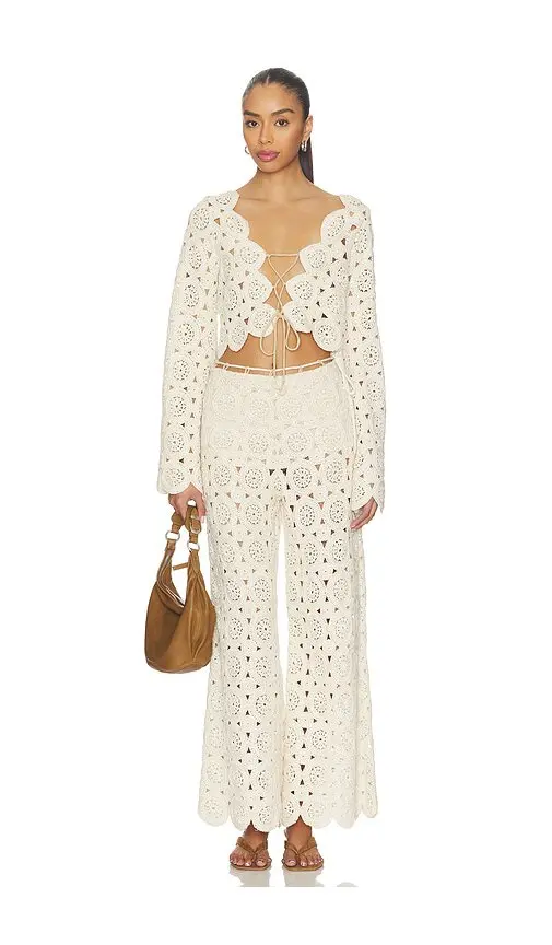 Azulu Nica Crochet Top
