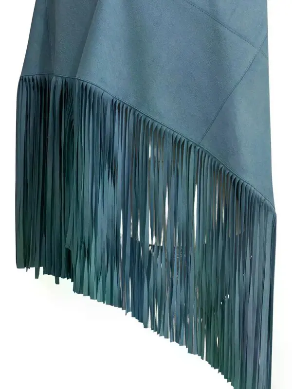 FURLING BY GIANI Fringed Suede Scarf