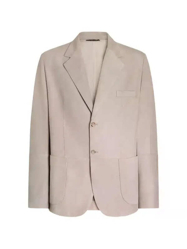 Dolce & Gabbana Single-breasted Jacket In Suede