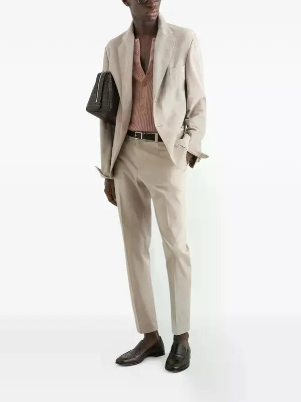 Dolce & Gabbana Single-breasted Jacket In Suede
