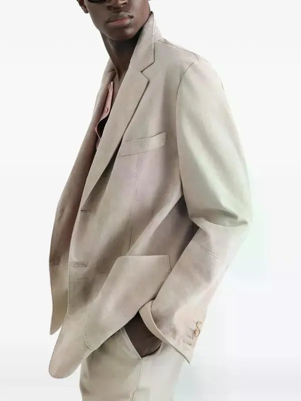Dolce & Gabbana Single-breasted Jacket In Suede