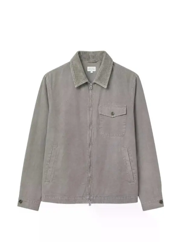 Hartford Corduroy Collar Zip-up Jacket