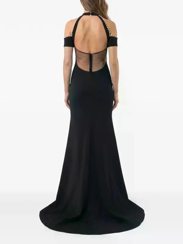 GATTINOLLI BY MARWAN Halter Neck Mermaid Gown