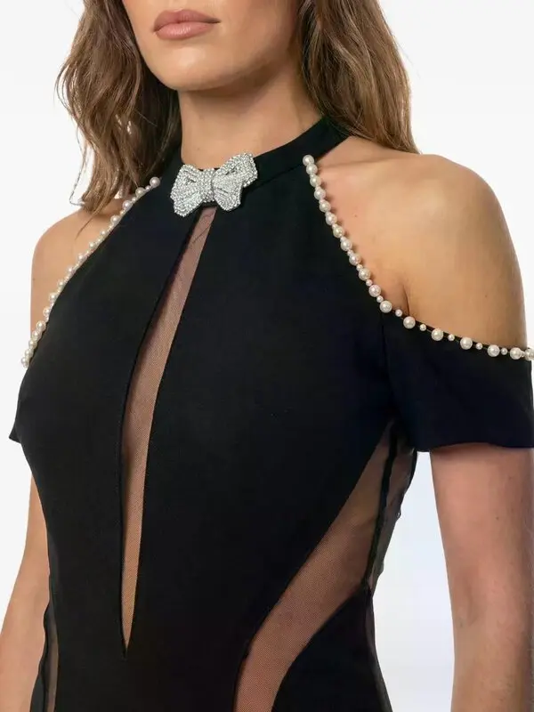 GATTINOLLI BY MARWAN Halter Neck Mermaid Gown