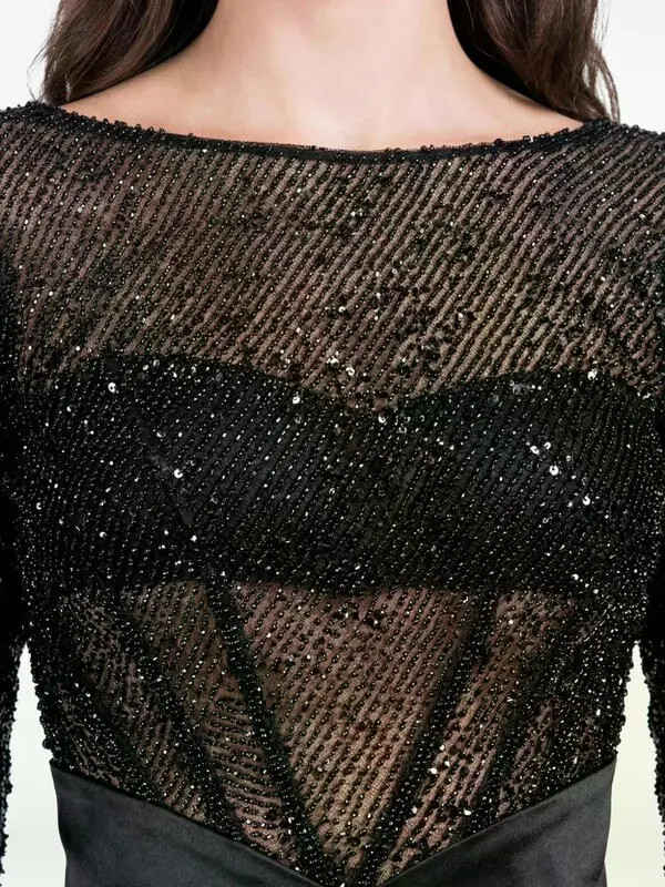GATTINOLLI BY MARWAN Embroidered Mermaid Dress