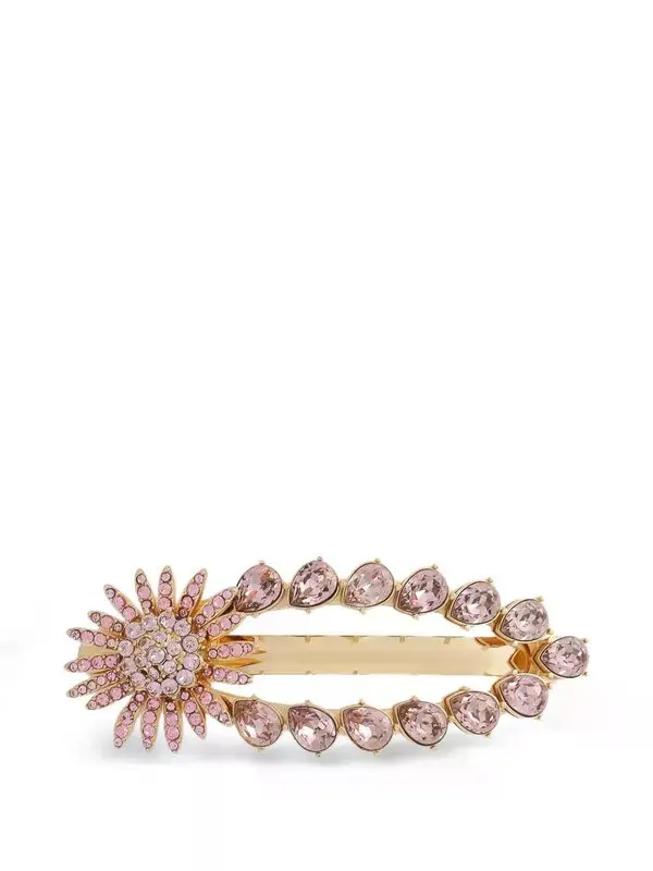 Dolce & Gabbana Re-edition Crystal Embellished Hair Clip - Gold