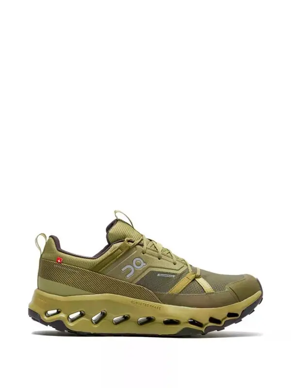On Waterproof Panelled Ripstop Sneakers - Green