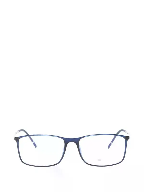 SILHOUETTE Rectangle Frame Eyeglasses - Blue
