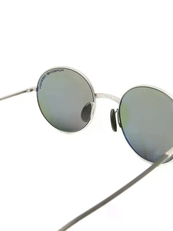 Porsche Design Tone Round Frame Sunglasses