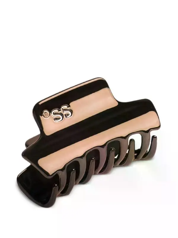 SISTER’S AROMA Logo-engraved Metal Hair Clip - Brown