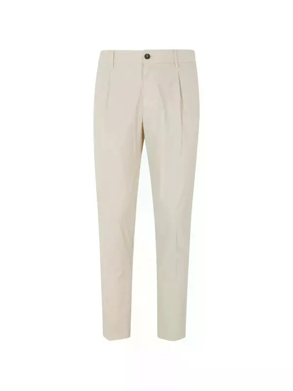 BE ABLE Pleated Slim-fit Trousers