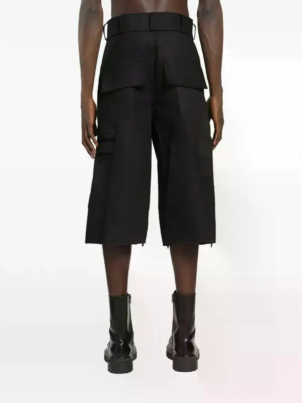 BRYAN JIMENEZ Bunker Pleated-detail Shorts