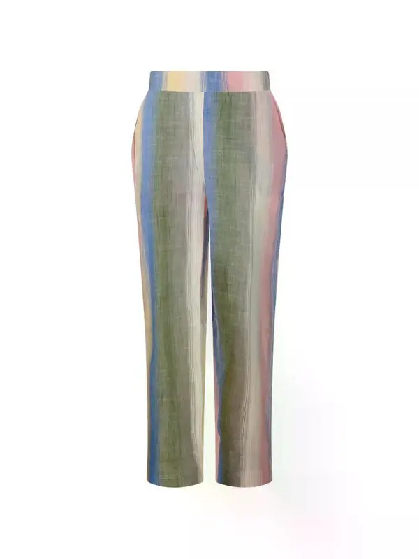 MAPOÉSIE Striped Straight-leg Trousers