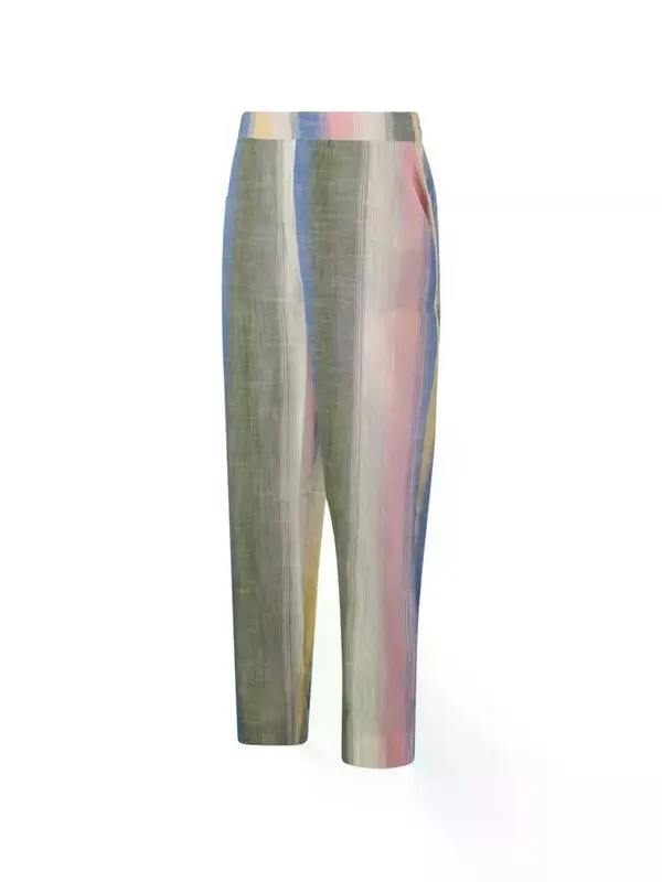 MAPOÉSIE Striped Straight-leg Trousers