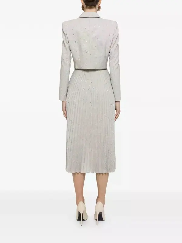 NISSA Embellished Pleated Skirt