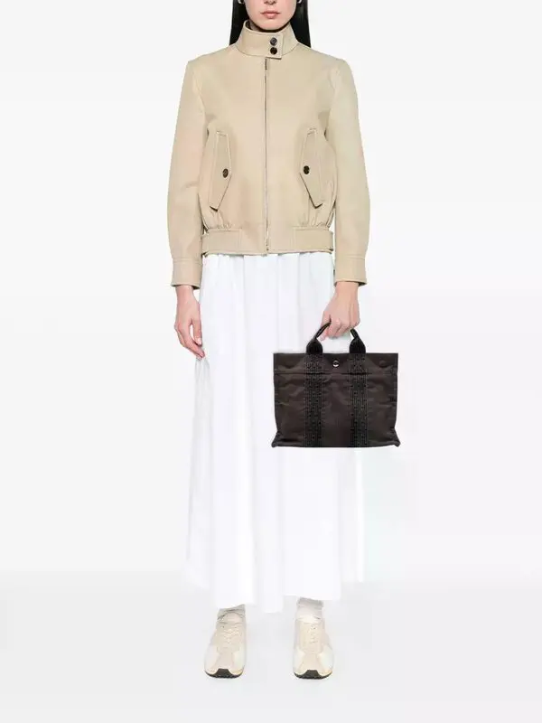 Hermès Herline Pm Canvas Tote Bag