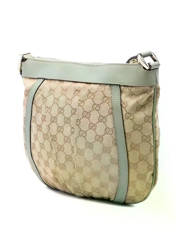 Gucci Gg Canvas Abbey D Ring Crossbody Bag - Green