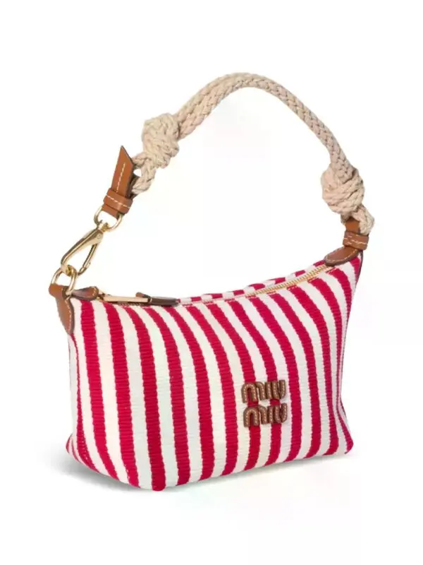 Miu Miu Striped Rope-handle Mini Bag