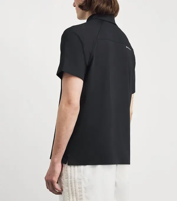 MALBON Performance Zip Raglan Polo Shirt