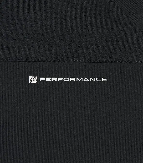 MALBON Performance Zip Raglan Polo Shirt