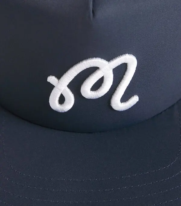 MALBON M Embroidered Baseball Cap - Navy