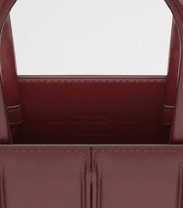 Max Mara Micro Quilted Whitney Top-handle Bag - Red
