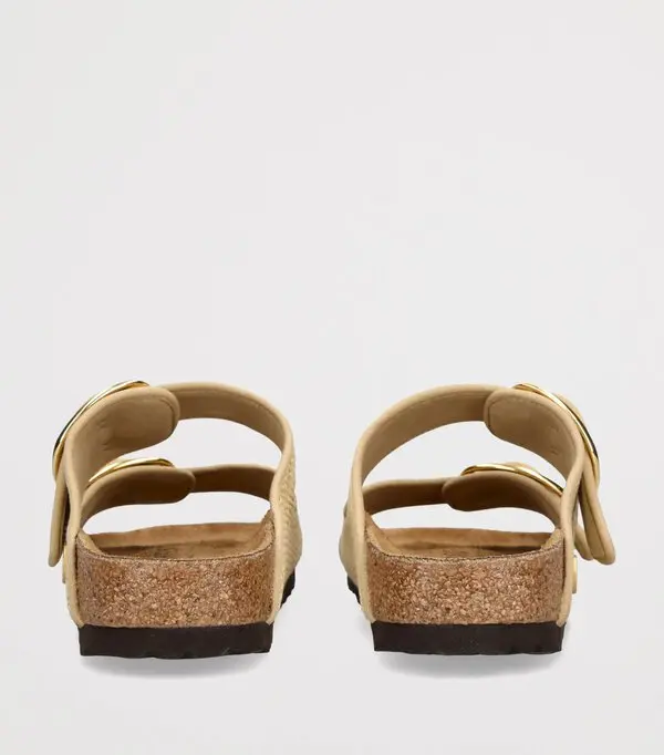 BIRKENSTOCK Raffia Arizona Buckled Sandals - Ivory