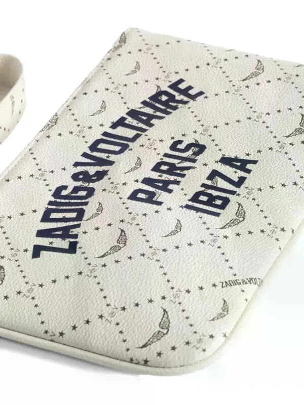 Zadig&Voltaire Logo-print Zip Clutch Bag