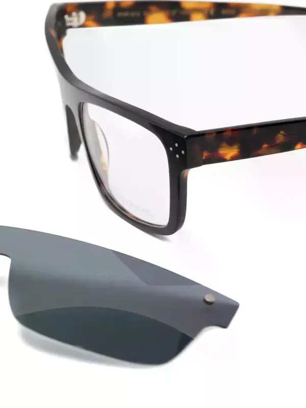 PHILOSOPHEYES Tortoiseshell-effect Clip-on Eyeglasses