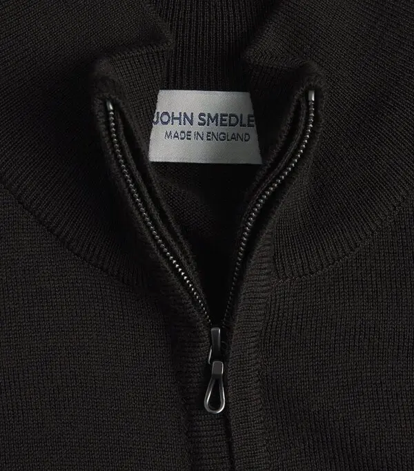 John Smedley Merino Wool Quarter-zip Sweater