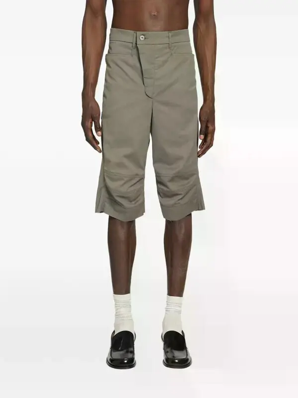 BRYAN JIMENEZ Cotton Bermuda Shorts - Grey