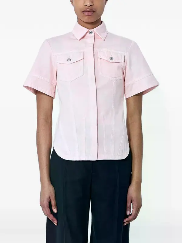 Sportmax Short-sleeve Shirt With Patch Pockets
