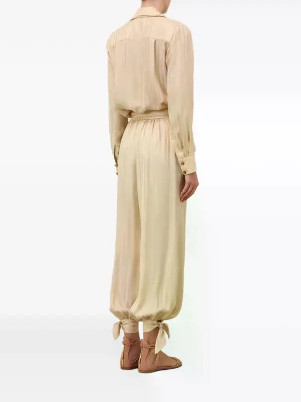 Zimmermann Pussy-bow Striped Shirt