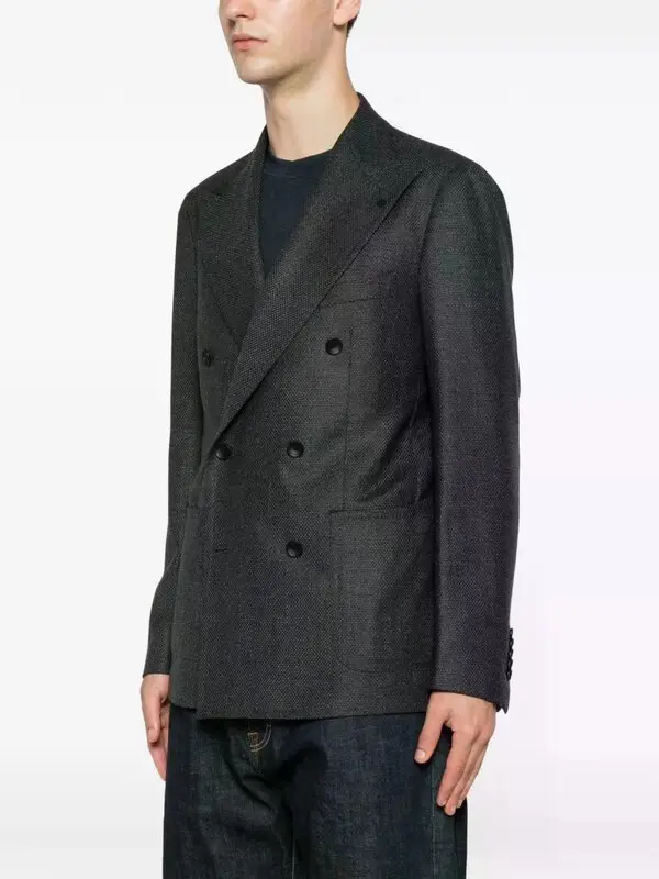 Tagliatore Double-breasted Peak-lapel Blazer