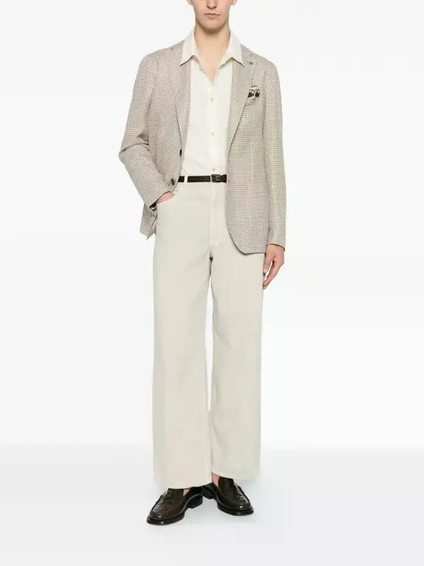 Tagliatore Houndstooth-pattern Single-breasted Blazer - Neutrals