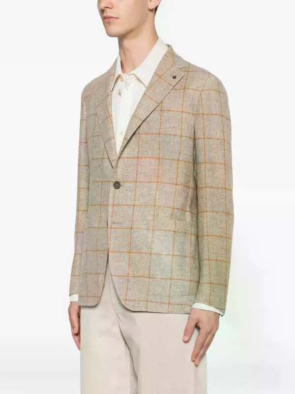 Tagliatore Check-pattern Notched-lapel Jacket