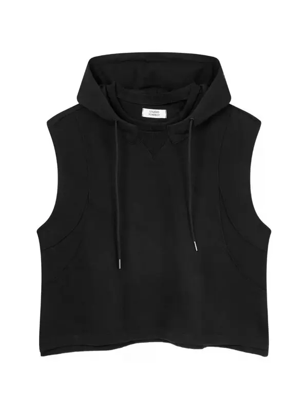 STUDIO TOMBOY Sleeveless Drawstring Hoodie